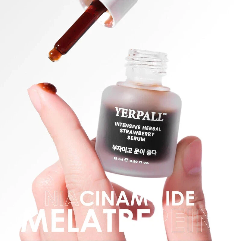 6X Yerpall Serum Strawberry Reduce Freckles Dark Spots Facial Radiance ...