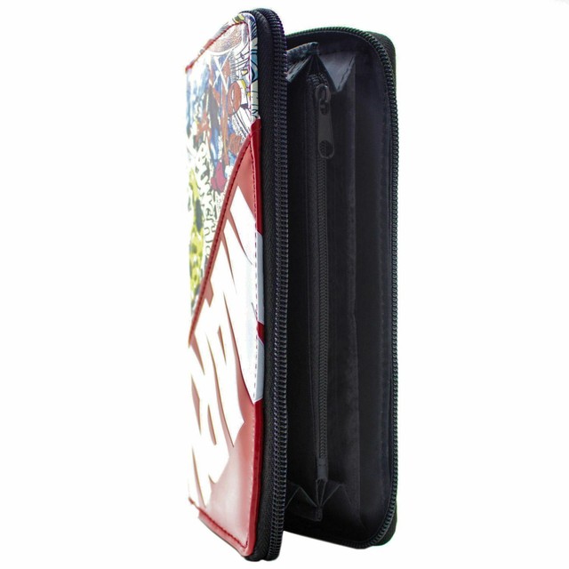 Official Marvel Avengers Characters Comic Style Red Coin & Card Clutch ...