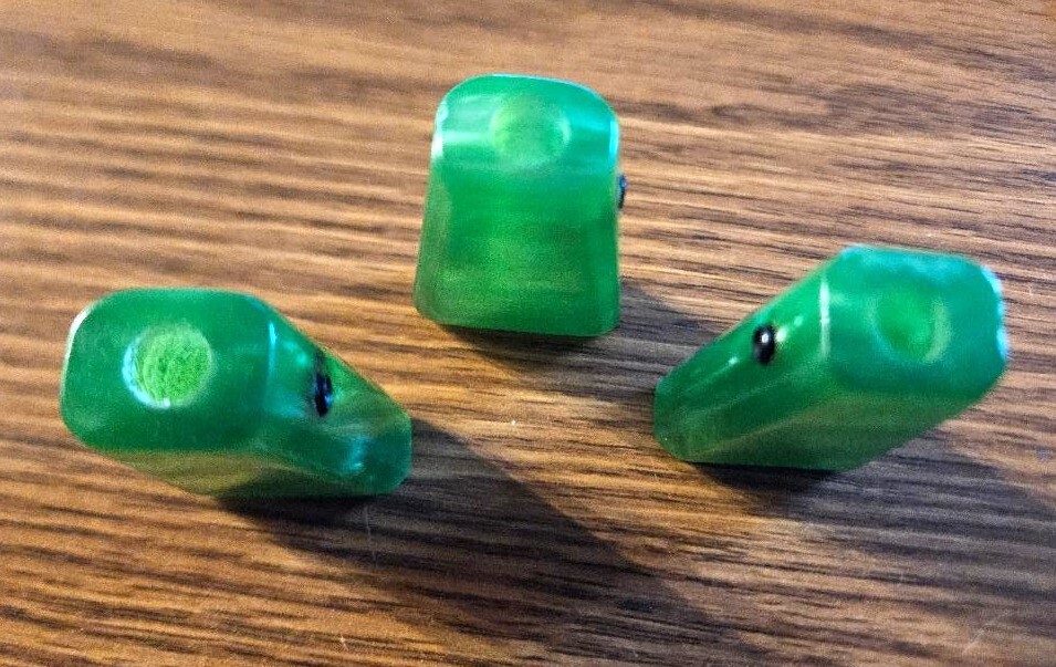 Vintage 1950s 1960s NOS green pearl Bakelite dash knob set Hot Rod ...