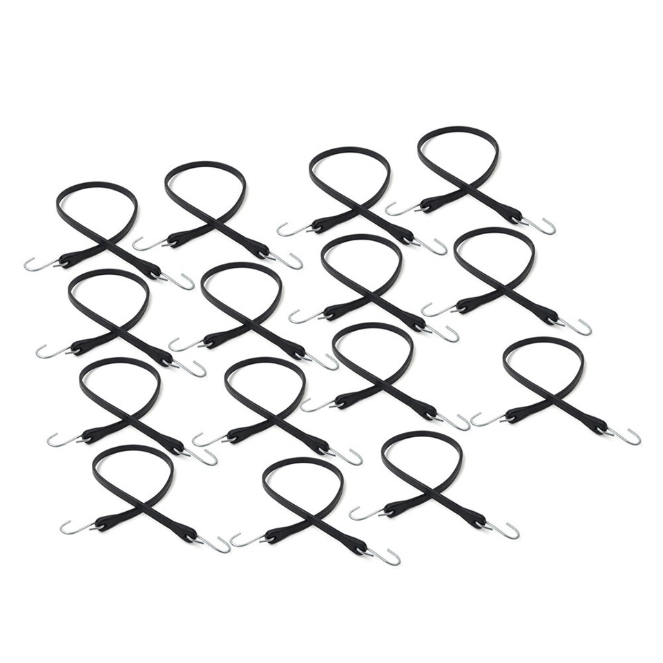 New 31" Heavy Duty Rubber Tarp Straps Tie Down Bungee Cords With Hooks ...