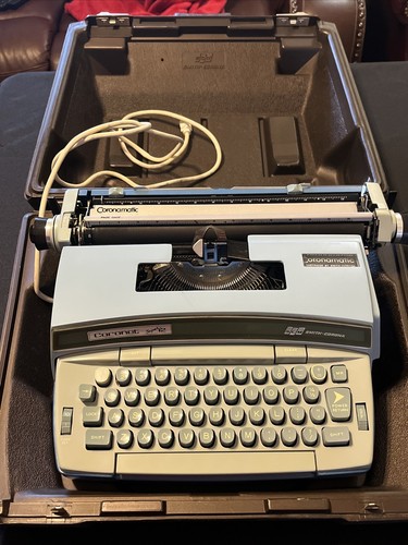 Smith Corona Coronet Super 12 Portable Blue Electric Typewriter With ...