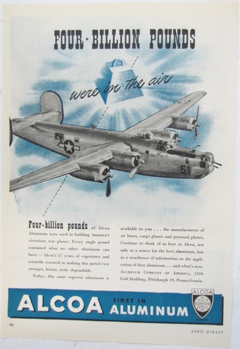 Vintage 1943 Consolidated B-24 Liberator Aircraft Print Ad | eBay