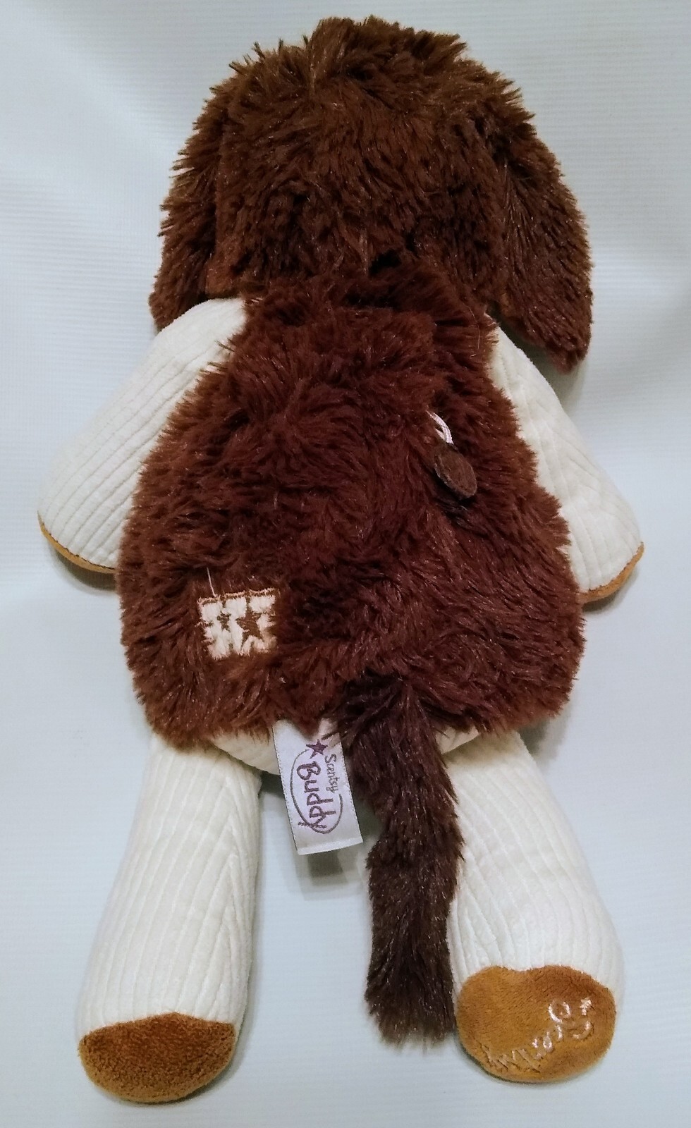 Scentsy Buddy Dog Patch St. Bernard Brown White Stuffed Plush 15" No ...