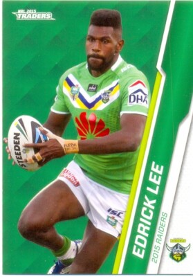 2015 NRL Traders Common Card - 25 - Canberra Raiders - Edrick Lee ...