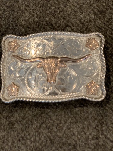 On Sale @@Vintage Chet Vogt Silver With 10k Gold Overlays Buckle | eBay