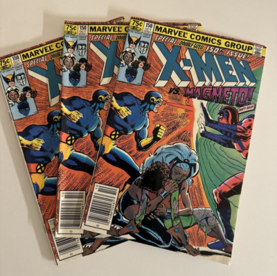 The Uncanny X-Men #150 Double Size Issue Marvel Comics 1981 - Lot of 3 ...