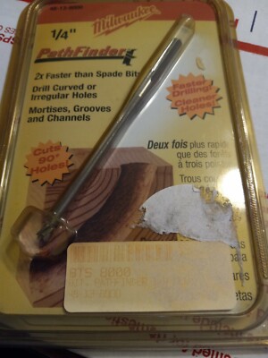 MILWAUKEE 6KX02/48-13-8000 1/4" PATHFINDER WOODBORING BIT 13128 | eBay