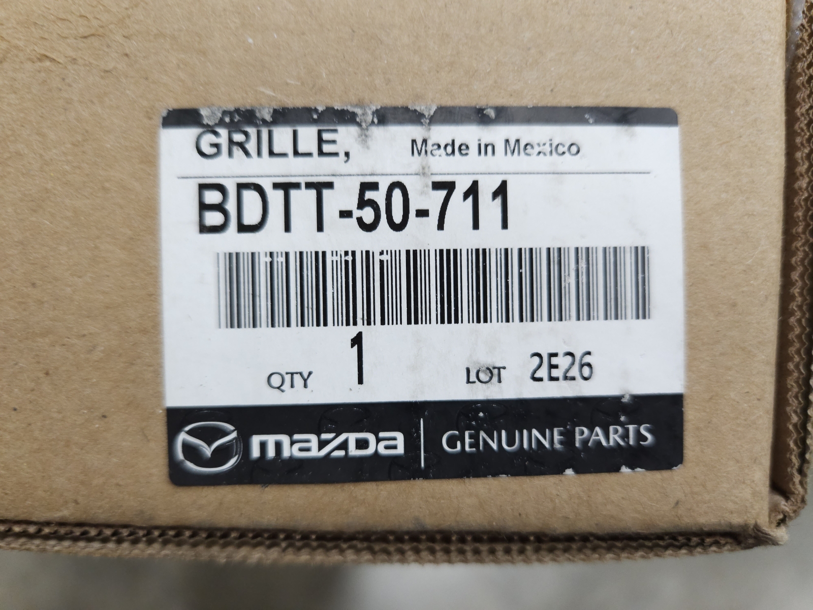 Genuine OEM Mazda BDTT-50-711 Lower Radiator Grille 2019-2024 Mazda 3 ...