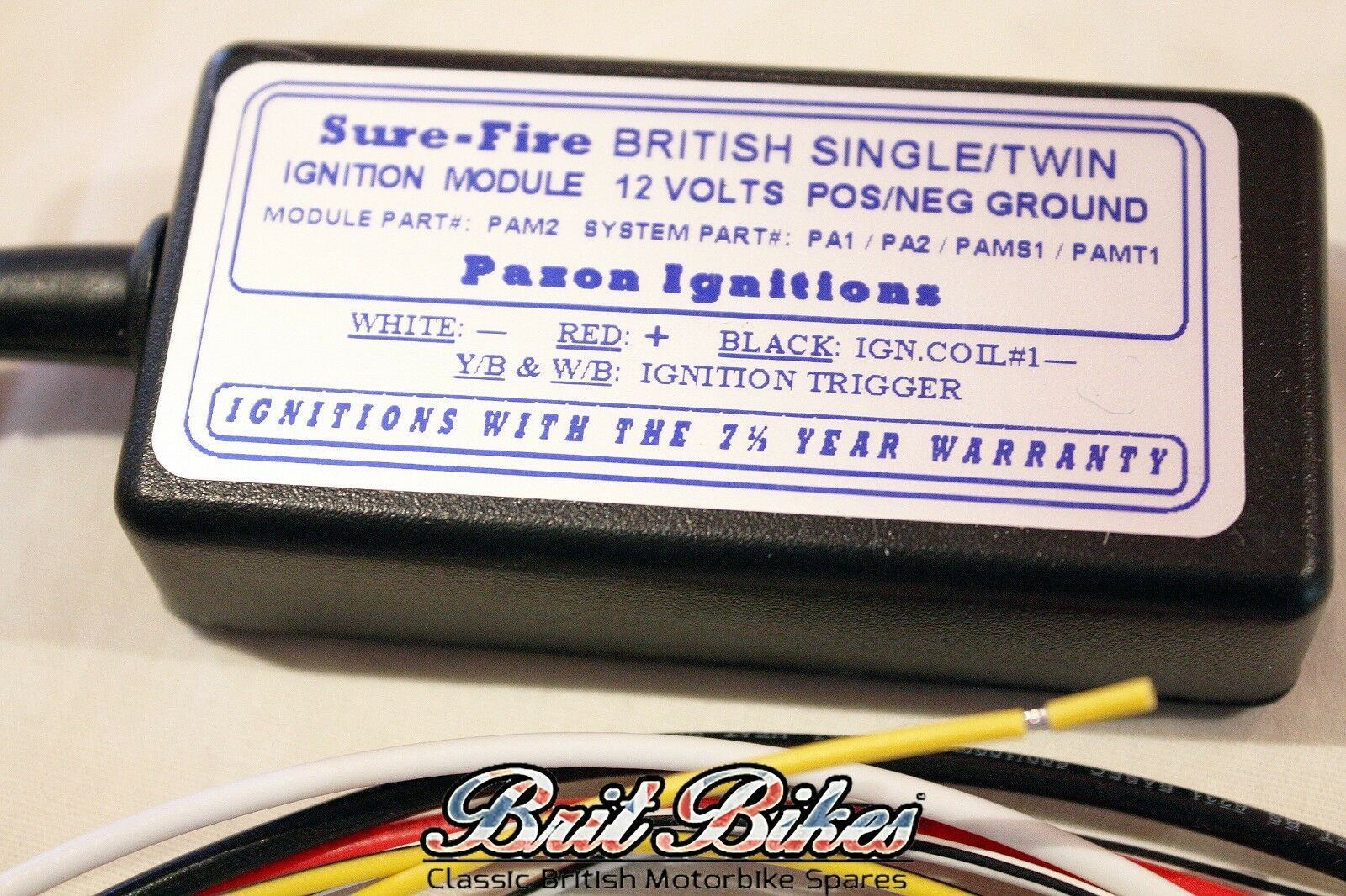 PAZON SURE-FIRE TWIN CYL 12V TRIUMPH T140 BONNEVILLE ELECTRONIC ...
