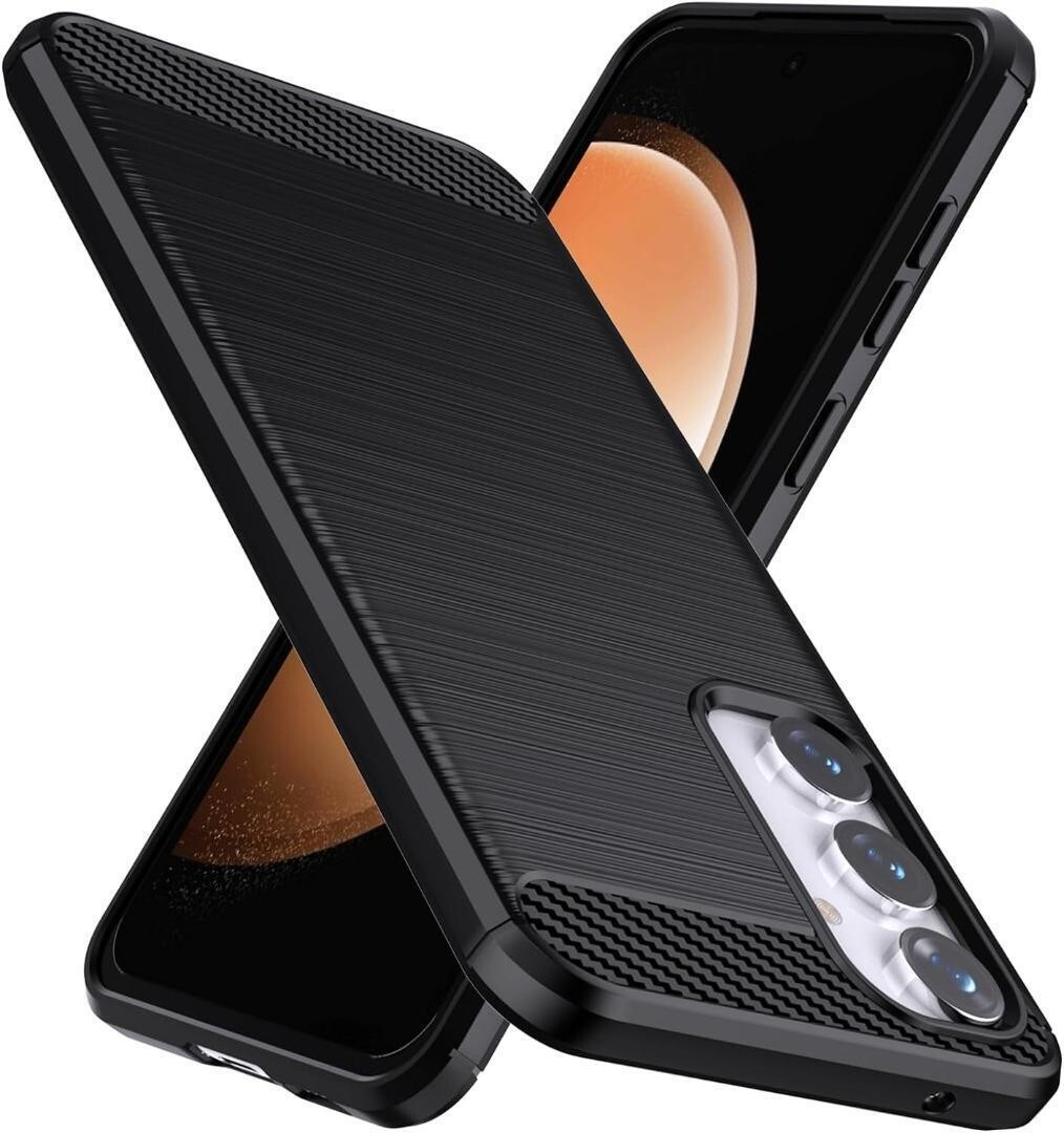 Para Samsung Galaxy A05S Funda,Fino Silicona Carbono Fibra Antichoque ...