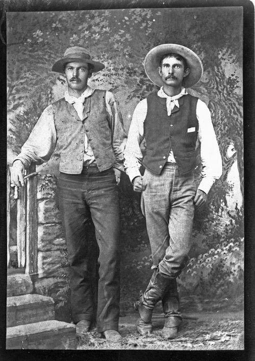 2 Old West Cowboy cattle Drovers vintage 8 x 10 photo | eBay
