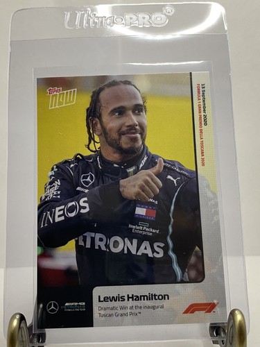 2020 Topps NOW Formula 1 F1 Card #3 Lewis Hamilton Rookie Card RC RARE ...