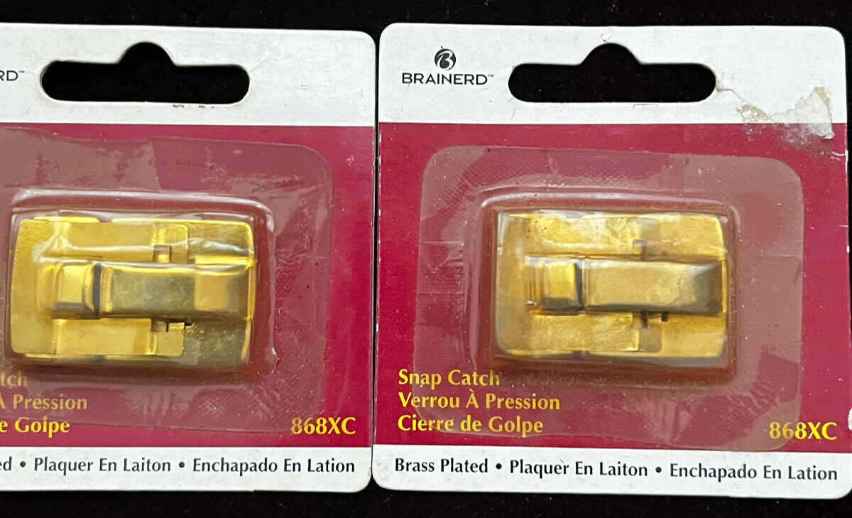 (2) BRAINERD 868XC Snap Catches, Brass Plated Finish | eBay