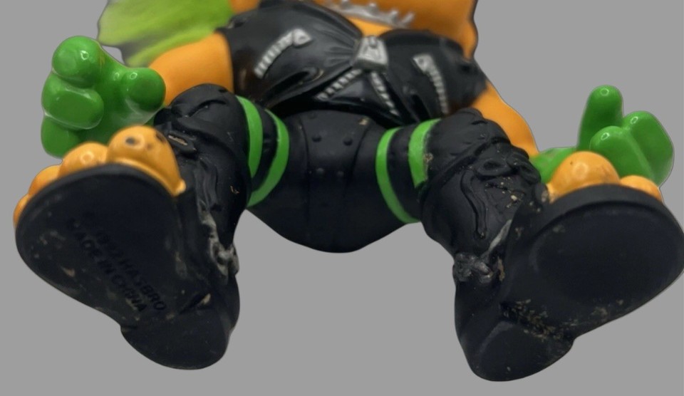 Vin 1992 Hasbro 5” Battle Punk Troll Green & Black Rocker Trolls Big ...