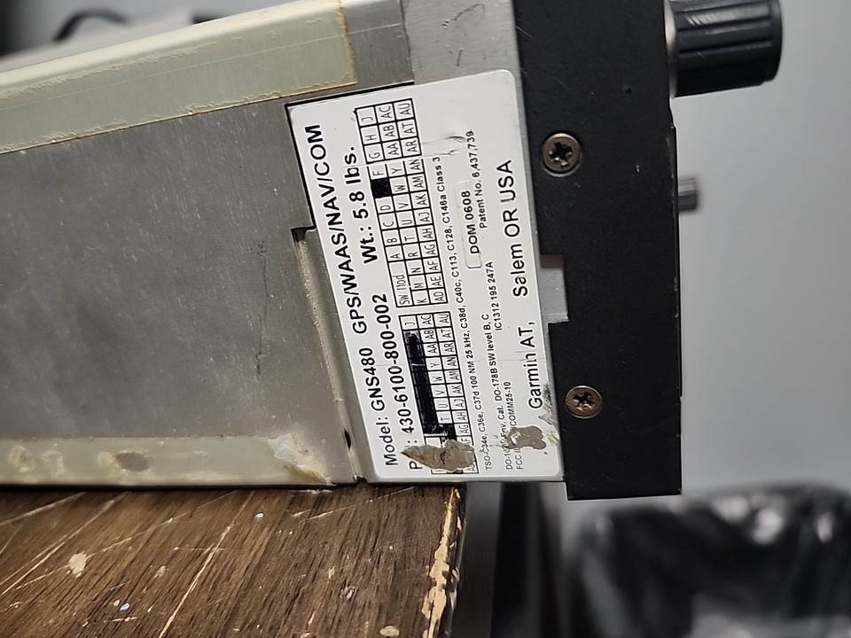 Garmin GNS 480 GPS/COM/NAV - Part Number: 430-6100-800-002 | eBay