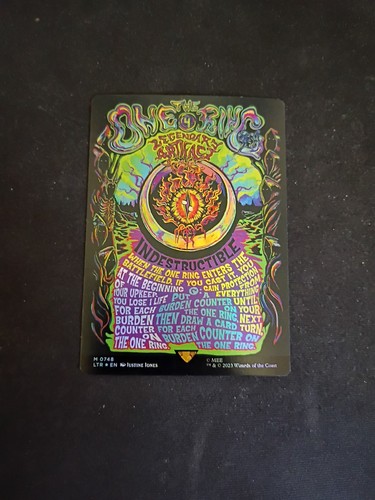 The One Ring - Borderless Poster Foil - MTG LOTR | eBay