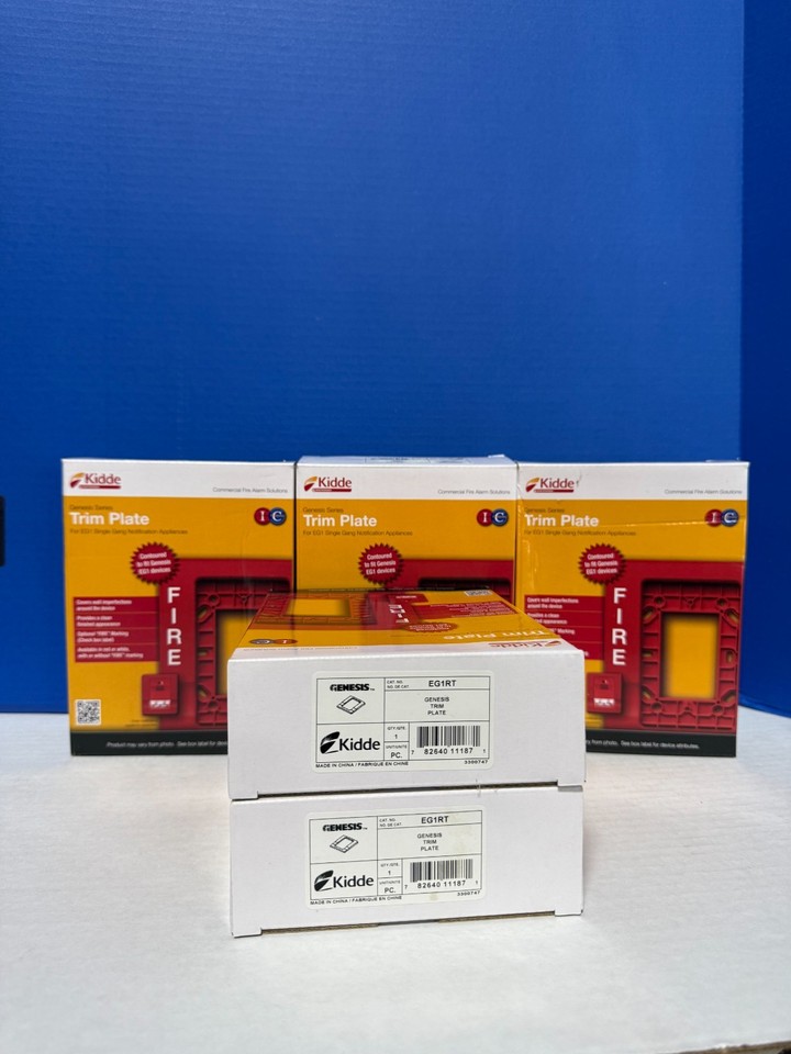 5 PACK ! Kidde Edwards EG1RT Fire Alarm Trim Plate Genesis Series | eBay