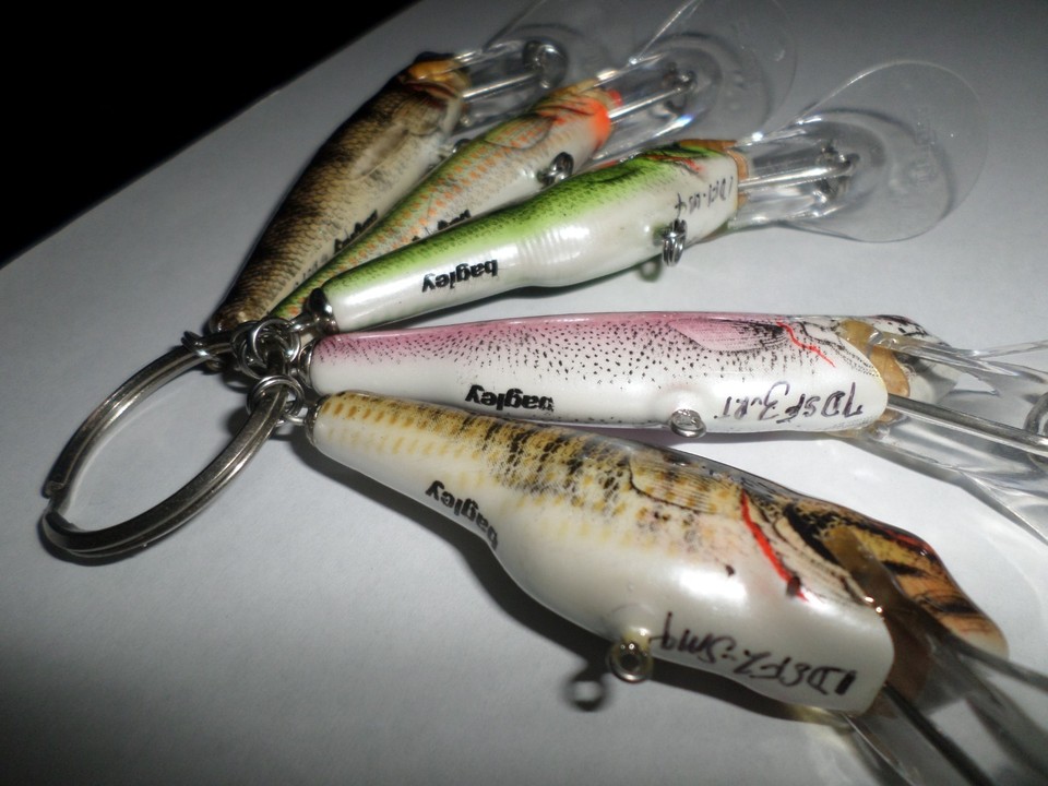 Vintage Bagley Salesman Sample Ring Of Small Fry Baits Very Nice Lures ...