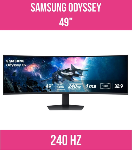 SAMSUNG 49" Odyssey G9 DQHD 1000R Curved Gaming Monitor LS49CG954ENXZA ...