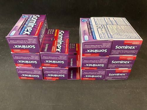 SOMINEX 50mg MAXIMUM STRENGTH Nighttime Sleep-Aid 16x11=176 Caplets | eBay