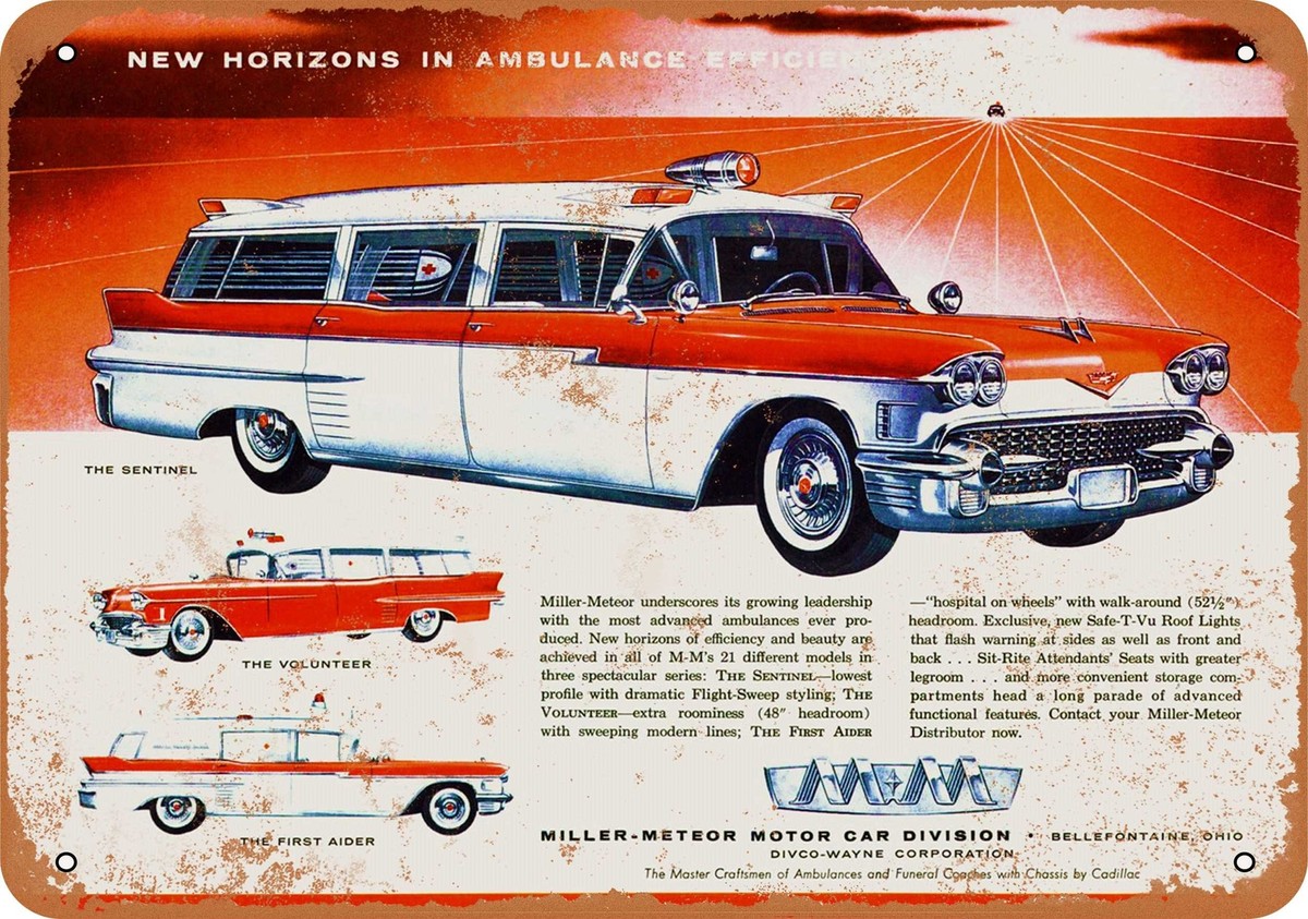 1958 Cadillac Miller Meteor Ambulance