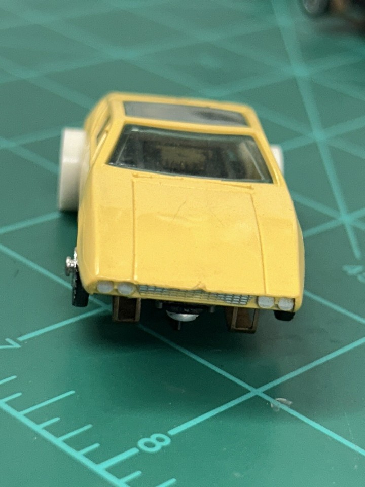 Aurora Mangusta HO SLOT CAR Tjet Chassis Runs On Tyco & Afx Track Fray ...