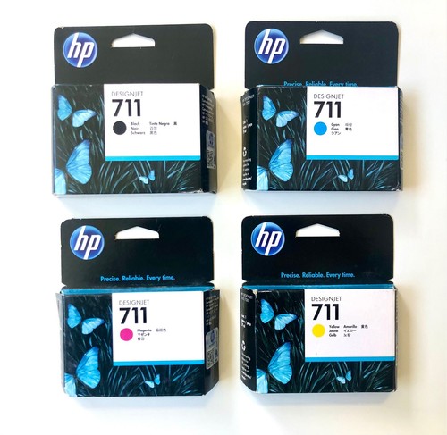 4x Original Ink HP Designjet T120 T125 T130 T520 T525 / No. 711 CZ132A ...