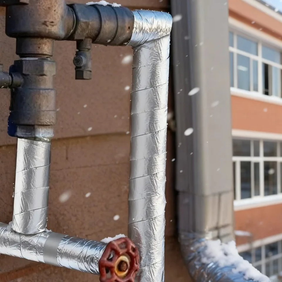 Pipe Insulation Foam Tape 10m Roll with Reflective Aluminum Foil Layer ...