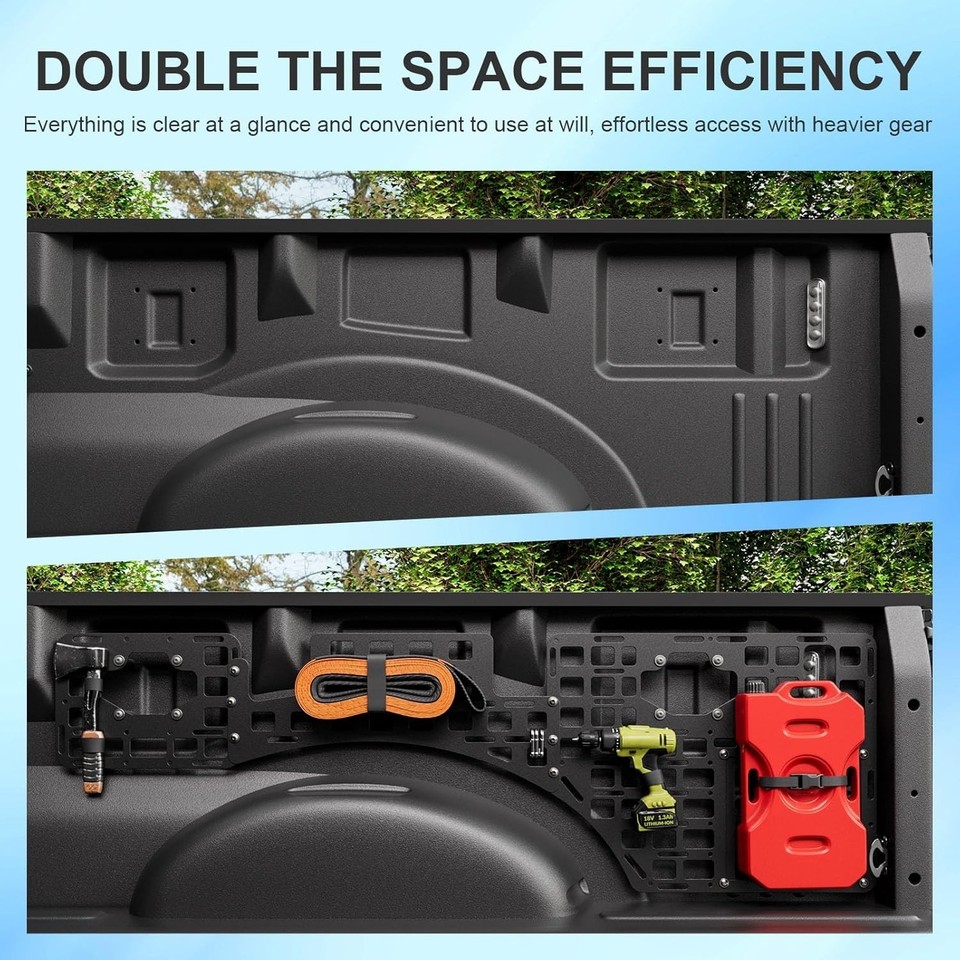 For 2015-2026 Ford F150 5.5FT Side Molle Panel Truck Side Bed Molle ...