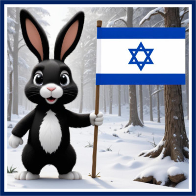 30 Custom Jewish Black Bunny Personalized Address Labels | eBay