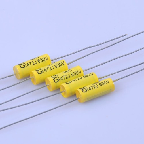 5pcs Tubular Poly Polyester Film Capacitor Axial 0.0047uf 472 630V for ...