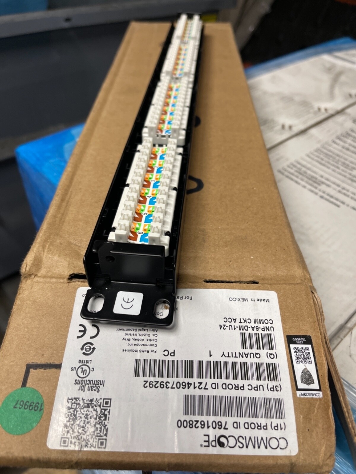 COMMSCOPE UNIPRISE SOLUTIONS UNP-6A-DM-1U-24 760162800 6a 24 Port Patch Panel | eBay