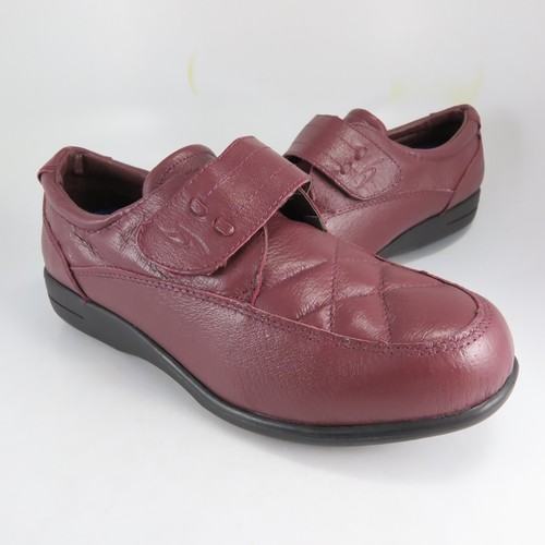NEW ~ Dr Scholls EZ-Strap Shoes Womens Size 8M Burgundy Quilted Leather ...