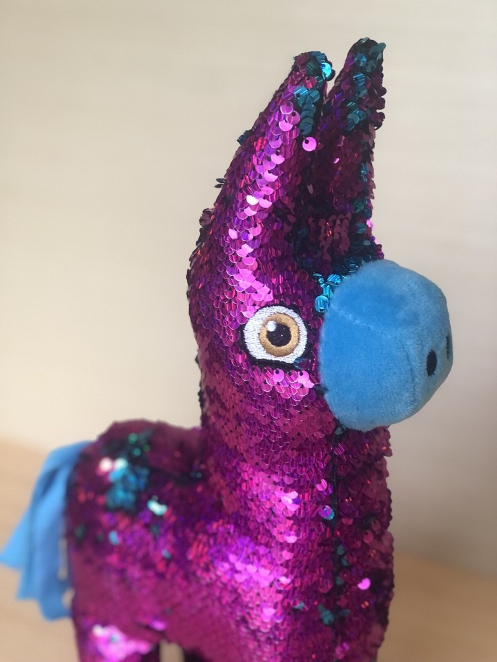 Redemption Plus Pinata Llama Donkey Reversible Sequin Plush Fortnite ...