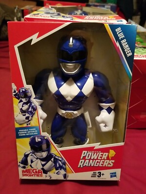Playskool Heroes Mega Mighties 10" Power Ranger Blue Ranger Hasbro 2018 ...