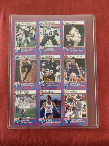 MANON RHEAUME ROOKIE SI FOR KIDS RARE CENTERED Full Uncut Sheet 1993 ...