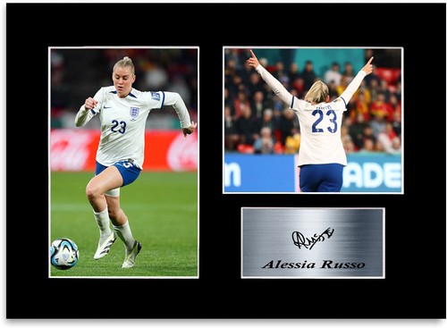 Alessia Russo England A4 Signed Photo Display Poster Women's World Cup ...