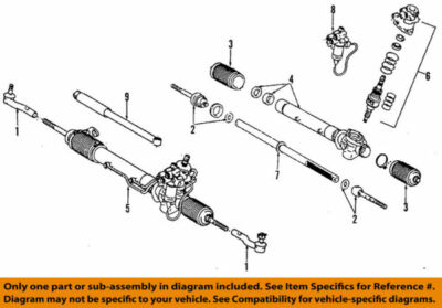 45535-24040 Toyota Boot, steering rack, no.2 4553524040, New Genuine ...