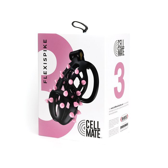 SportFucker Cellmate FlexiSpike Chastity Cage Black/Pink | eBay