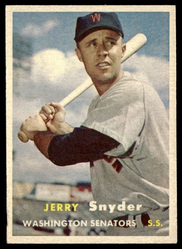 1957 Topps Jerry Snyder Washington Senators #22 | eBay