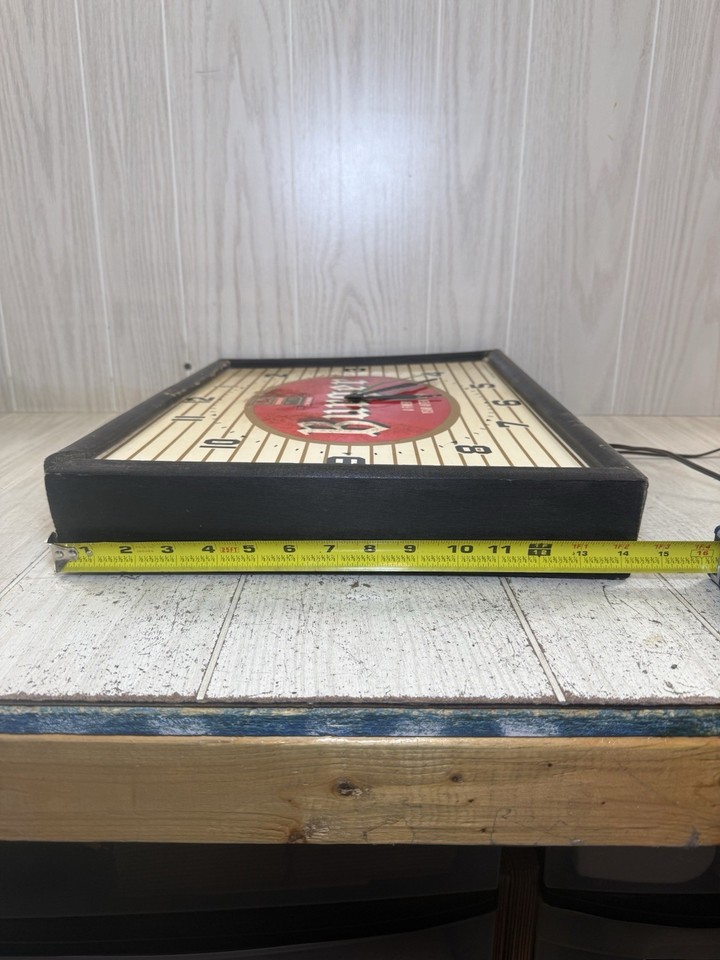 Vintage 1951 Burger Beer Clock Sign Cincinnati 19”x14.5” Working! | eBay