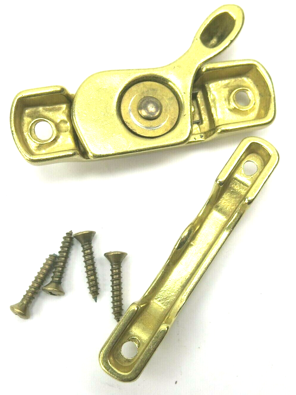 Vintage Brass Window Latch Lock Handle Antique Retro Finished Hardware ...