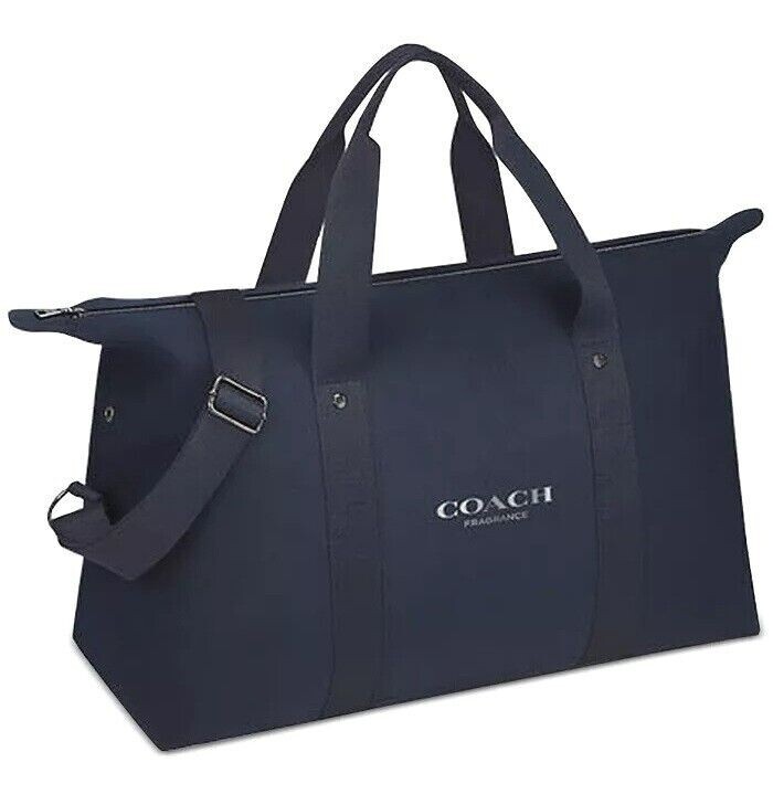 Coach Unisex Expandable Weekender Overnighter Duffle Bag Travel Navy ...