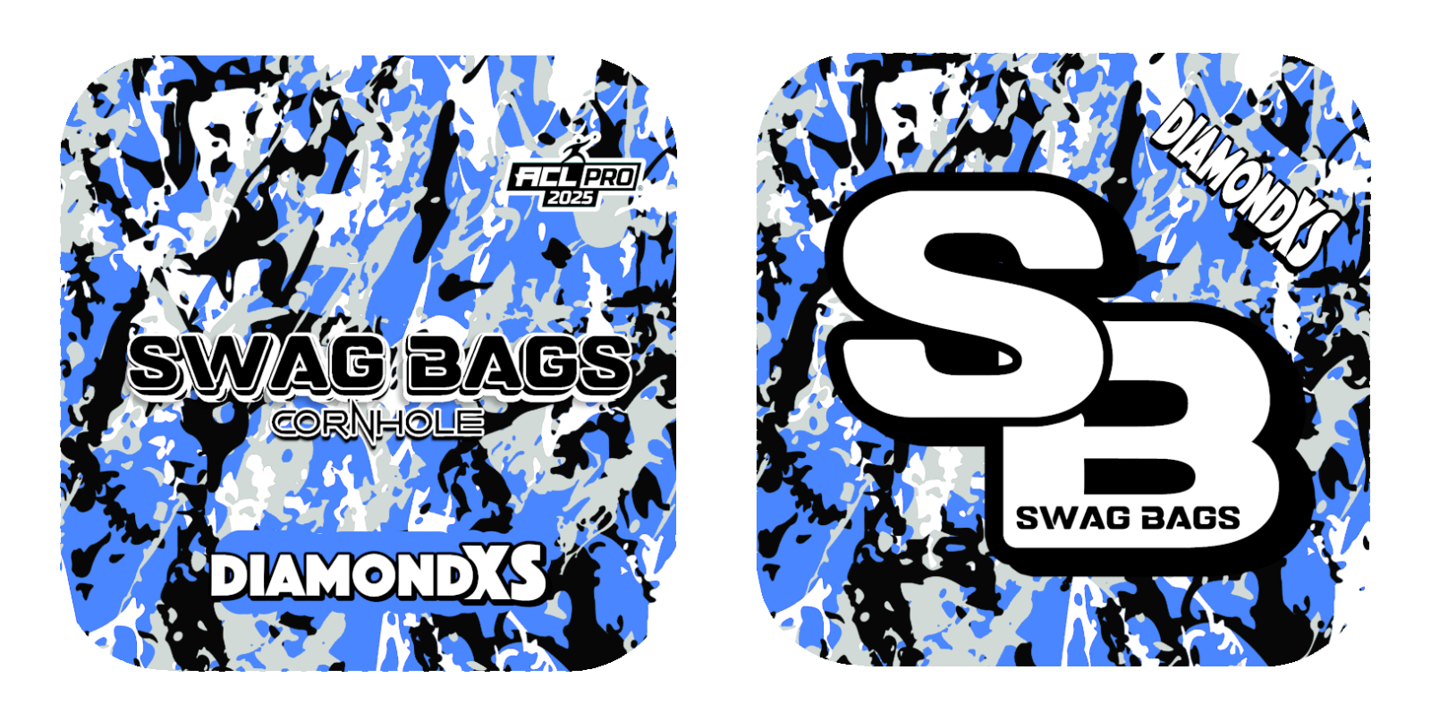 Diamond XS “BLUE Camo Swagger” Swag Bags Cornhole. ACL PRO 2025 ...
