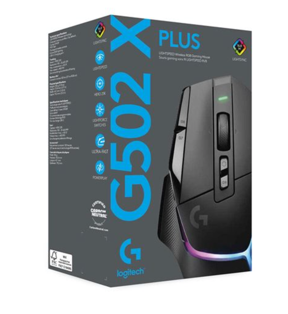 Logitech G502 X PLUS Wireless Gaming Mouse - Black for sale online | eBay