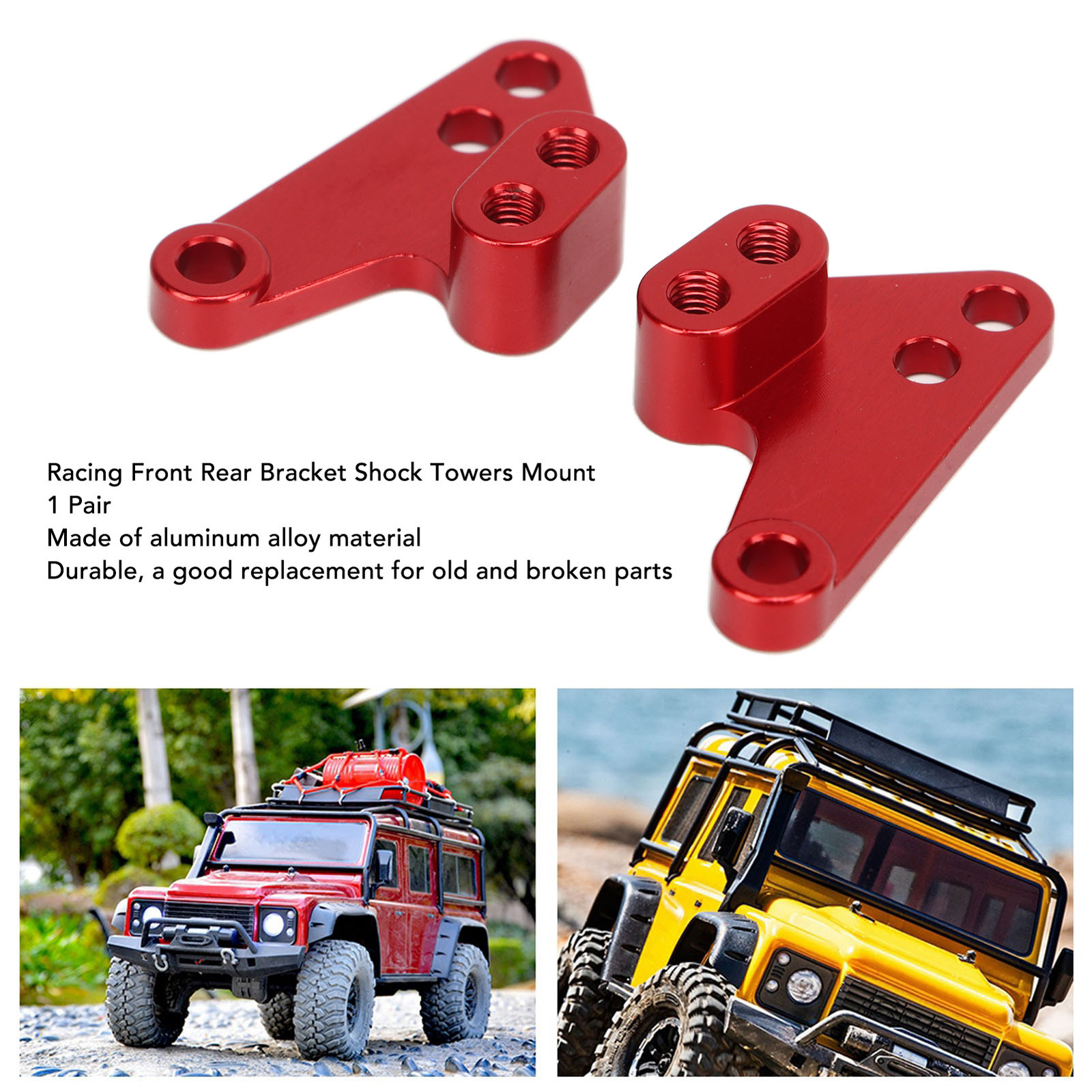 (Red)1 Pair RC Shock Towers Mount Racing Front Rear Bracket Shock ...