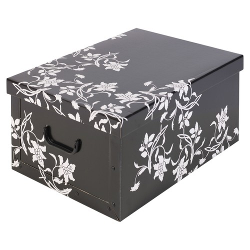 3 Underbed Collapsible Cardboard Storage Boxes Lightweight With Lids ...