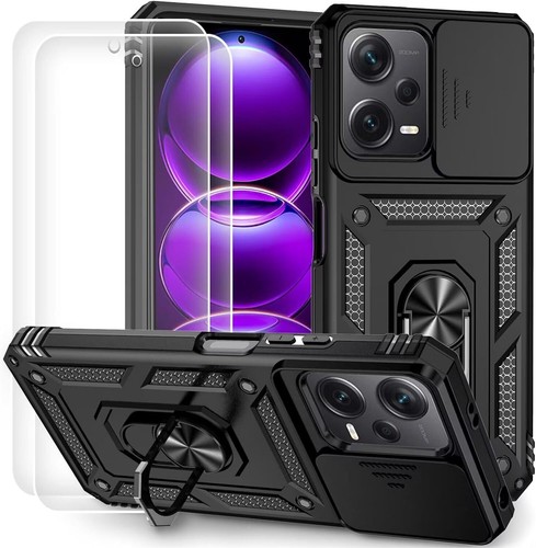 For Xiaomi Redmi 12C Note 12 4G 5G Pro Plus Case, Shockproof Ring Phone ...