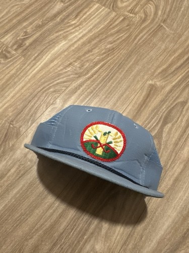 Vintage 70s Golf Circle Patch Mesh Trucker Snapback Hat Size M BLUE | eBay