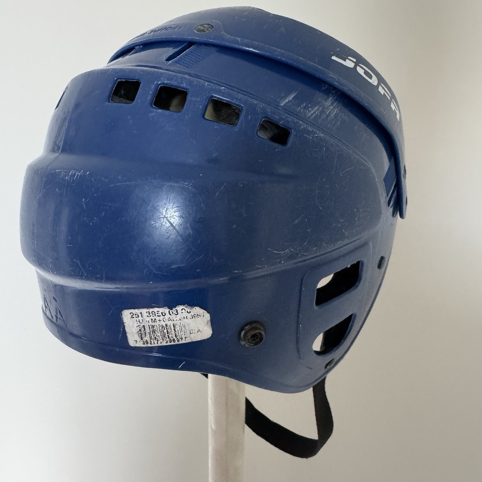 JOFA 395 hockey helmet vintage classic blue junior 50-57 size okey ...